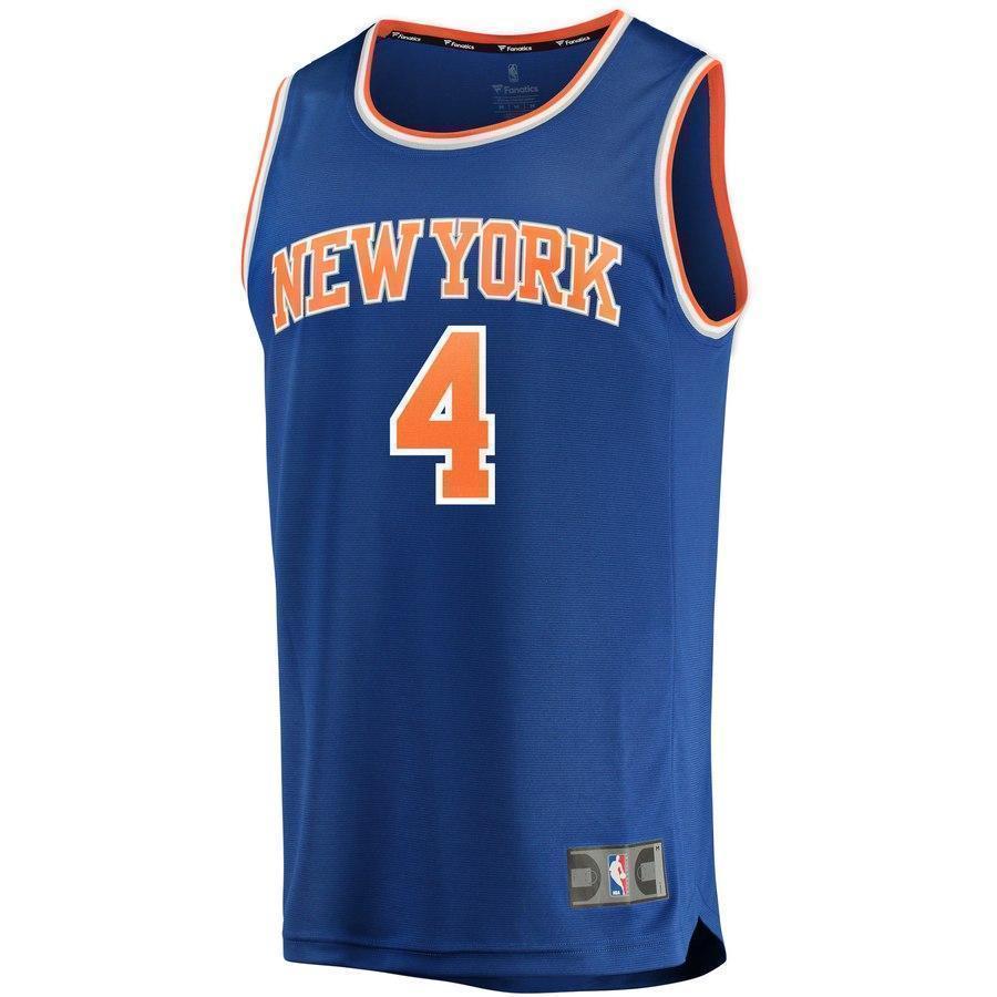 4-Isaiah Hicks New York Knicks Jersey Royal - Icon Edition – Drawer Black